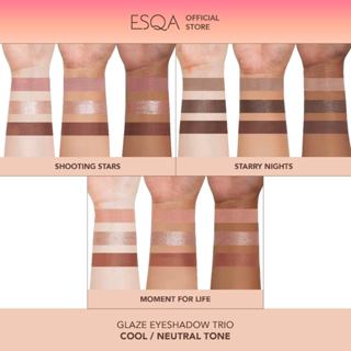 Jual ESQA Glaze Eyeshadow Trio | Shopee Indonesia