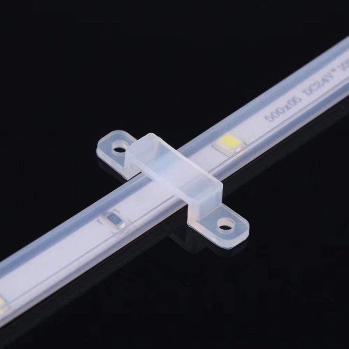 Jual Klem Tutup Led Selang 2835 5050 Clip Klem Bening Led Strip 3528 ...