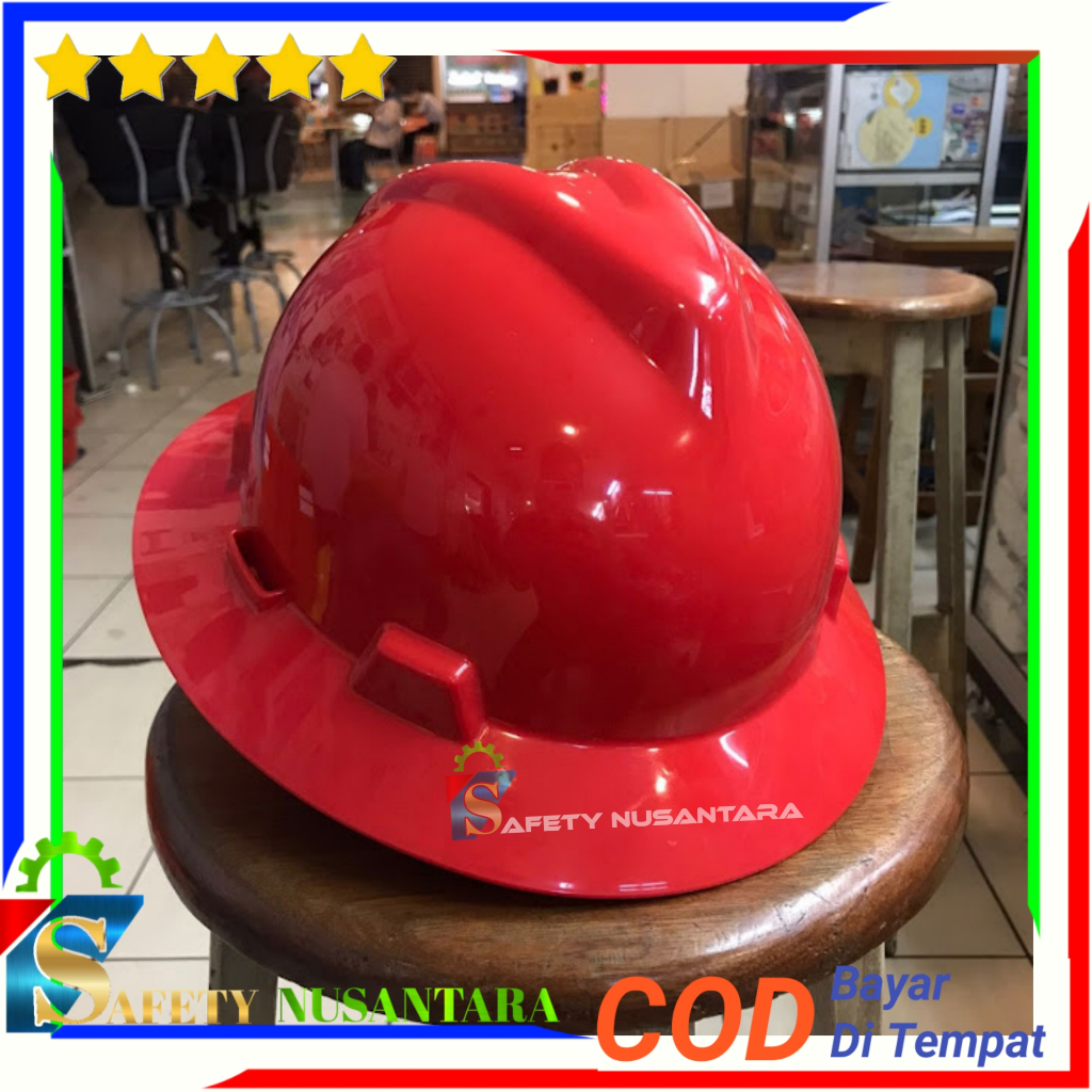Jual Helm Safety MSA Full Brim Fastrack Original - Helm Safety Proyek ...