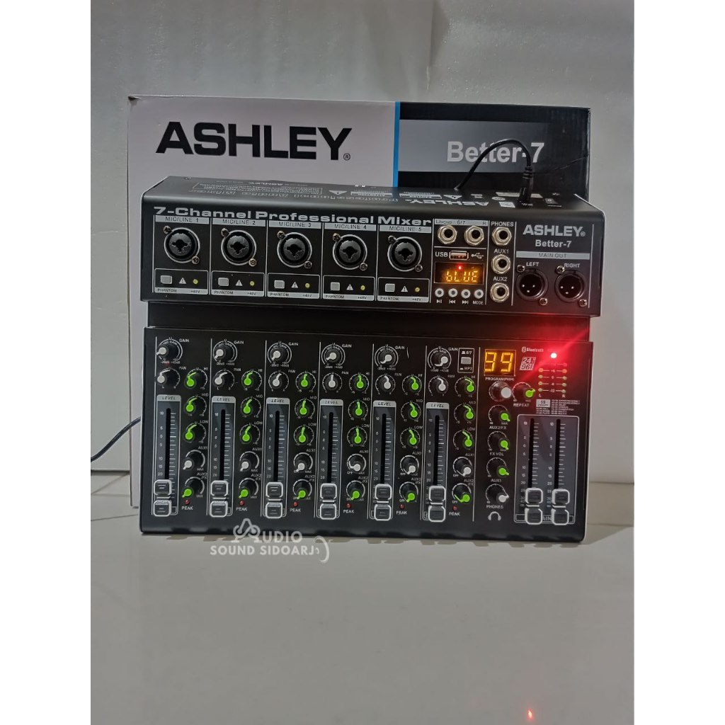 Jual Mixer ASHLEY Better 7 Efek Digital Reverb 99Dsp 7 Channel Terbaru Original Produk | Shopee ...