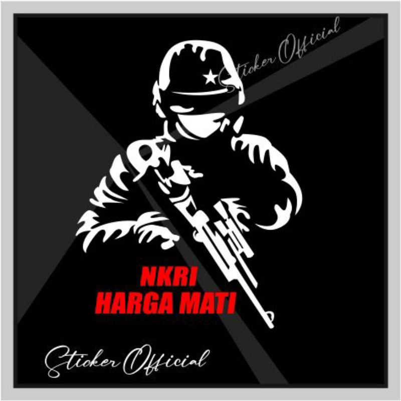 Jual STIKER CUTTING STICKER NKRI HARGA MATI, BISA CUSTUM NAMA DIN GANTI ...