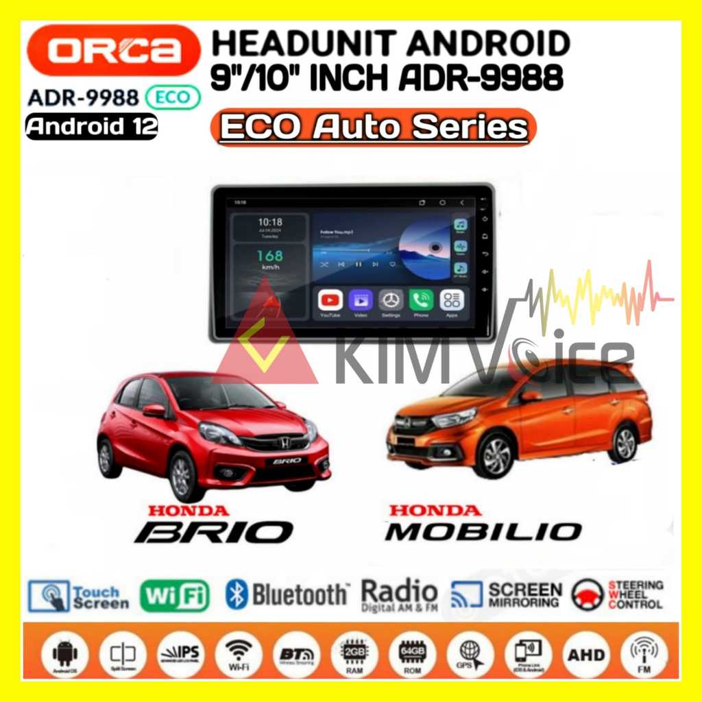 Jual Head Unit Android Orca Eco OEM Honda Brio Mobilio 2012-2015 ...
