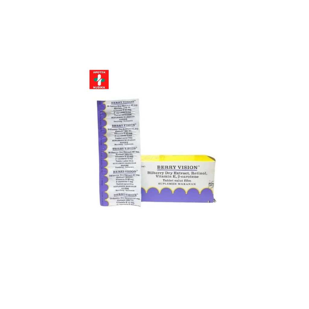 Jual BERRY VISION STRIP 10 TABLET Memelihara Kesehatan Mata | Shopee ...