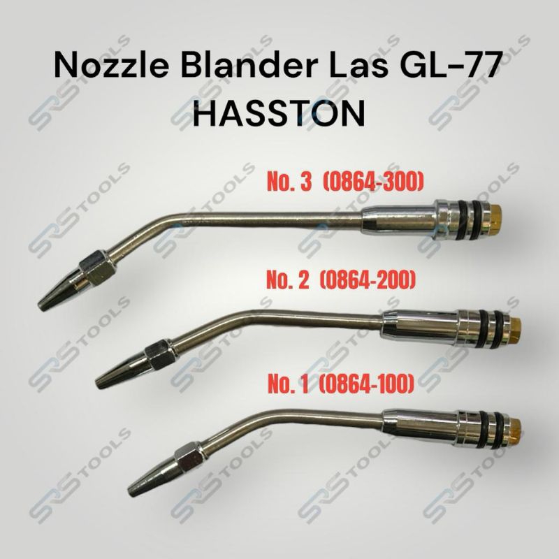 Jual HASSTON Mata Las Blender Karbit No 1 2 3 GL-77 / Kepala Nozzle ...