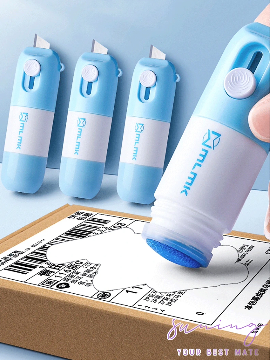 Jual Box Opener Roller Stamp Cutter / Pembuka dan Penghapus Resi Paket ...