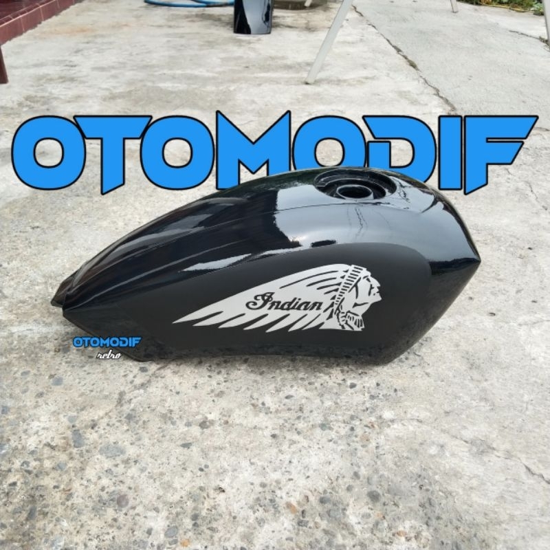 Jual Tangki Motor Custom Bobber Indian Tutup Model Ninja | Shopee Indonesia