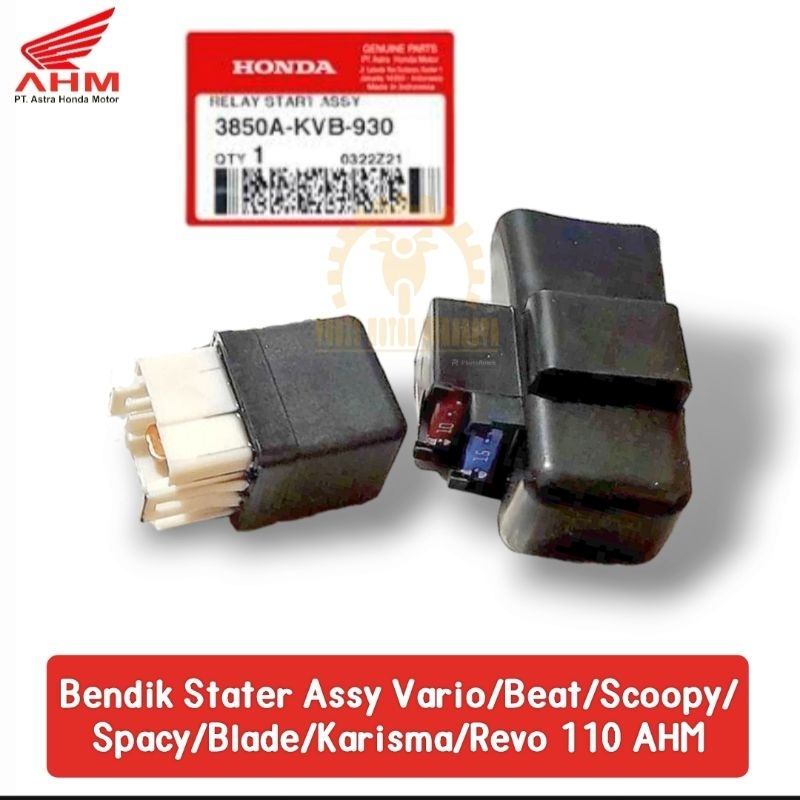 Jual AHM 3850A-KVB-930 Relay Start Assy Bendik otomatis stater Vario ...