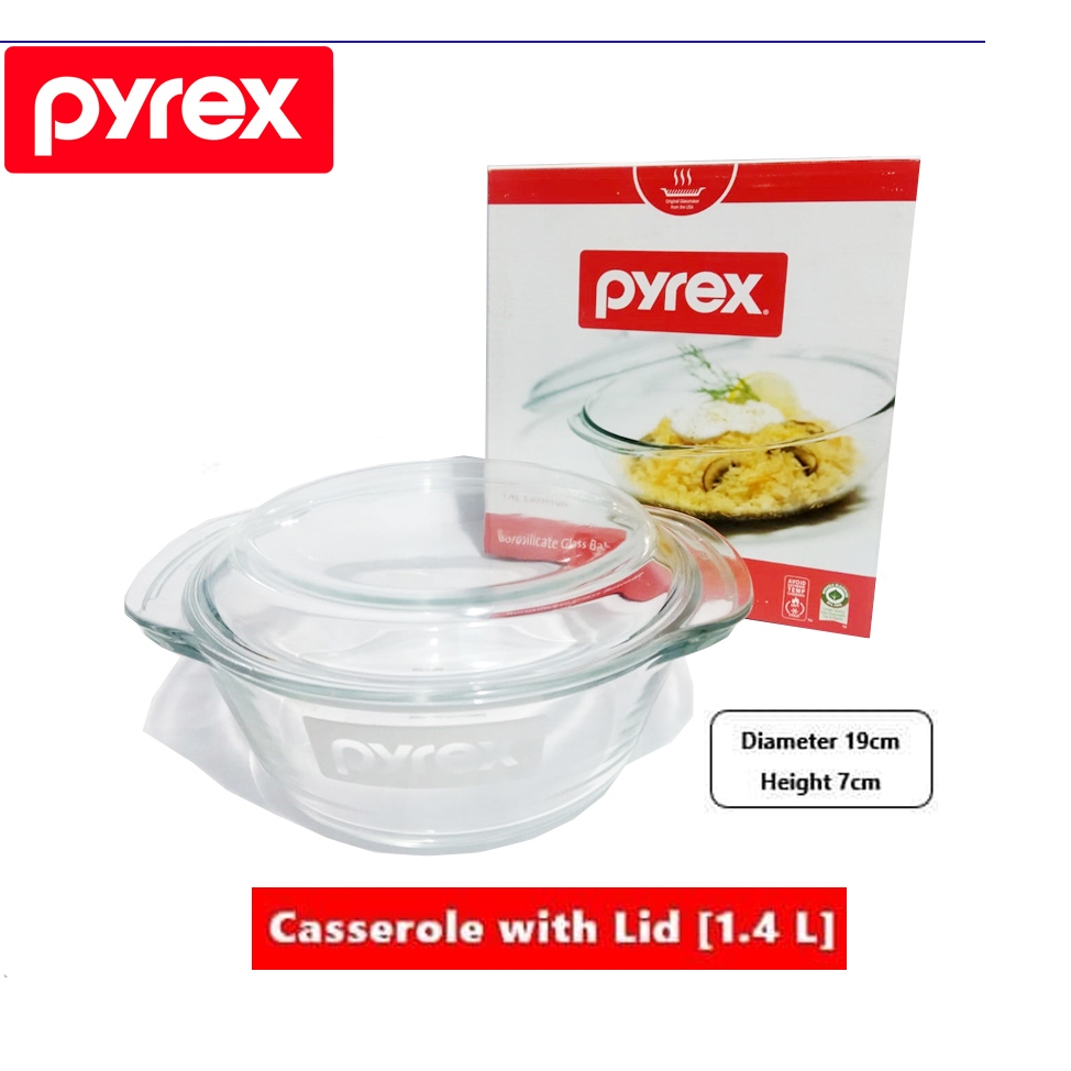 Jual Pyrex Casserole 1.4L With Lid | Shopee Indonesia