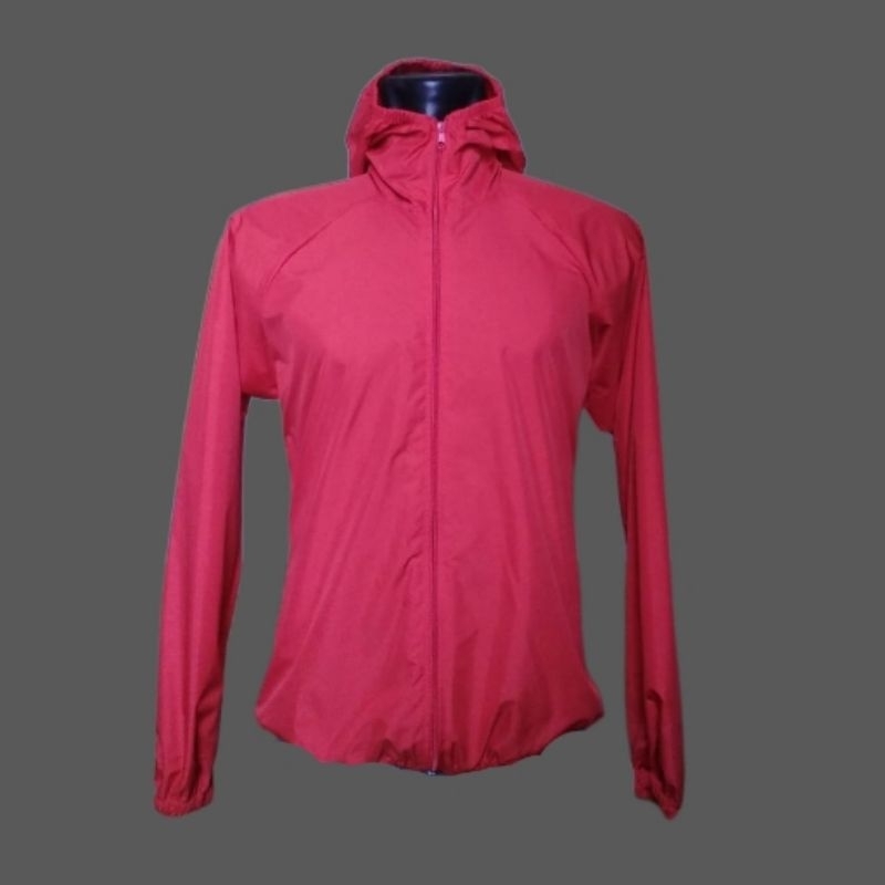 Jual jaket running pria wanita waterproof hodie lipat sauna swit ...