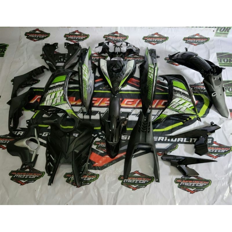 Jual COVER BODY KASAR HALUS YAMAHA JUPITER MX NEW 135 WARNA HITAM ...