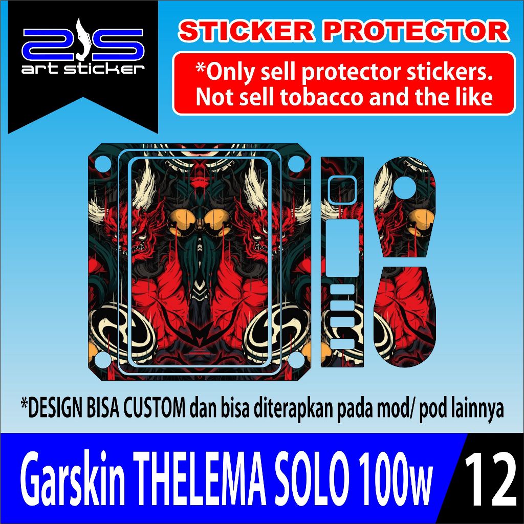 Jual SKIN Garskin Thelema Solo 100w Raijin | Shopee Indonesia