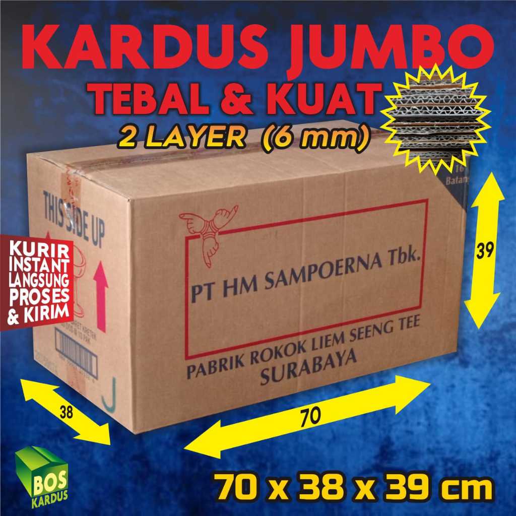 Jual Kardus Besar Packing Pindahan Bekas Jumbo Dus Packaging Baru Tebal ...