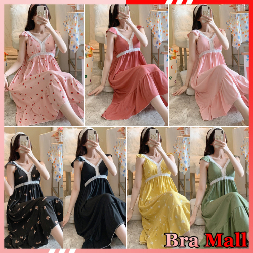 Jual 【 Bra Mall 】BM-325 Daster Longgar Korea Pakaian Wanita Baju Tidur ...