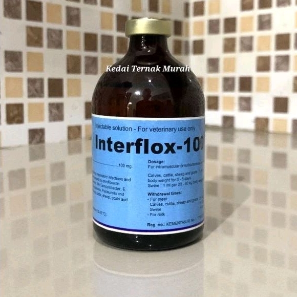Jual Interflox 100 Injeksi 100ml Antibiotik Pernafasan Dan Pencernaan ...
