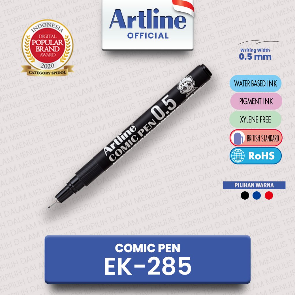Jual ARTLINE Comic Drawing Pen 0.5 mm EK-285 | Shopee Indonesia