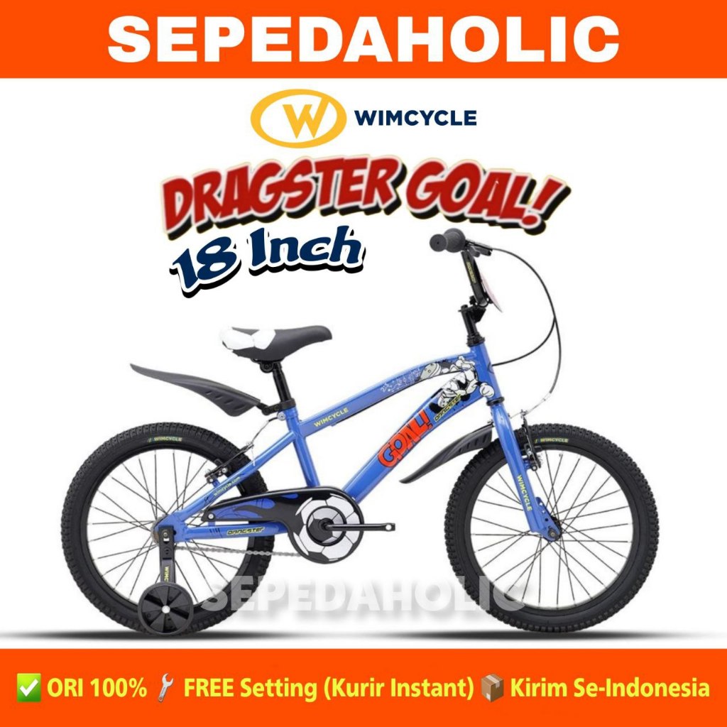 Jual Sepeda Anak Laki BMX WIMCYCLE DRAGSTER GOAL Ukuran 16 18 20 Inch ...
