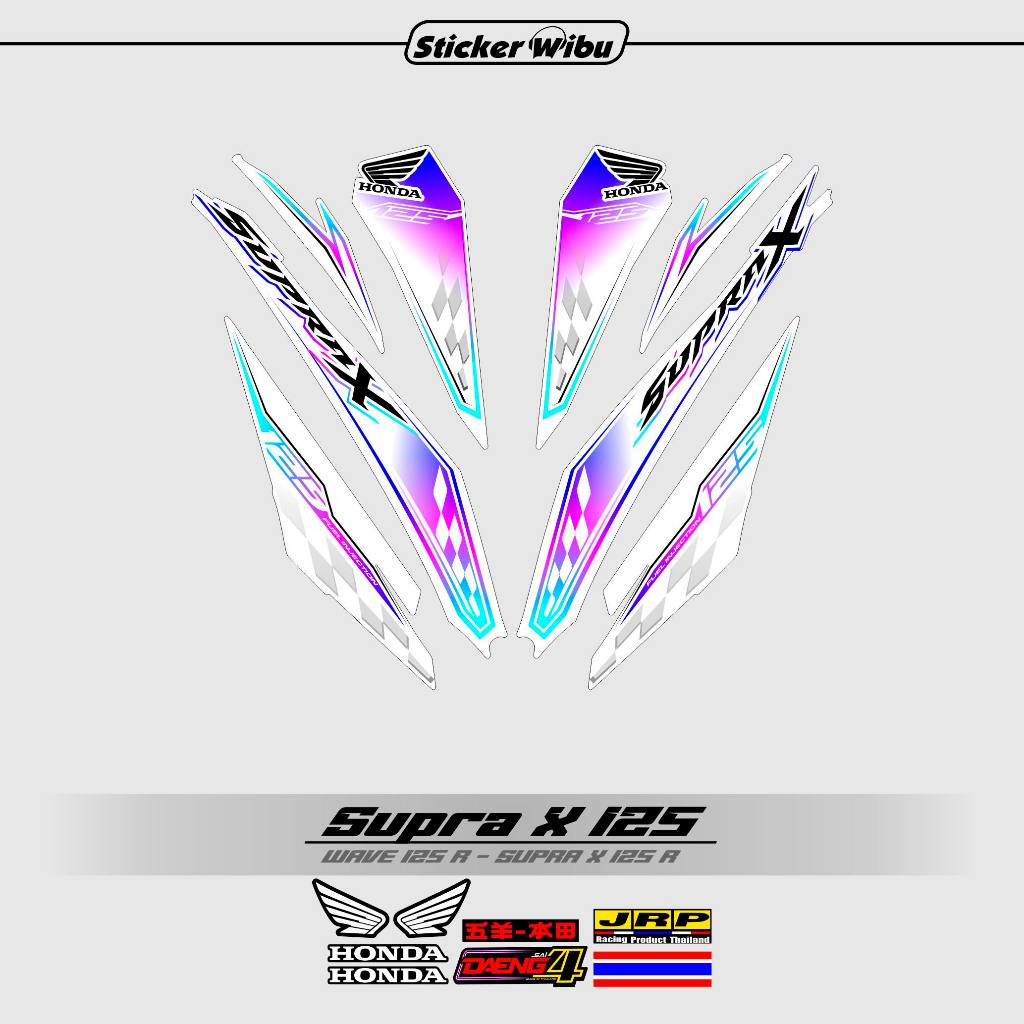 Jual STRIPING SUPRA X 125 R NEW MTF 49 / STIKER SUPRA X 125 FI ...