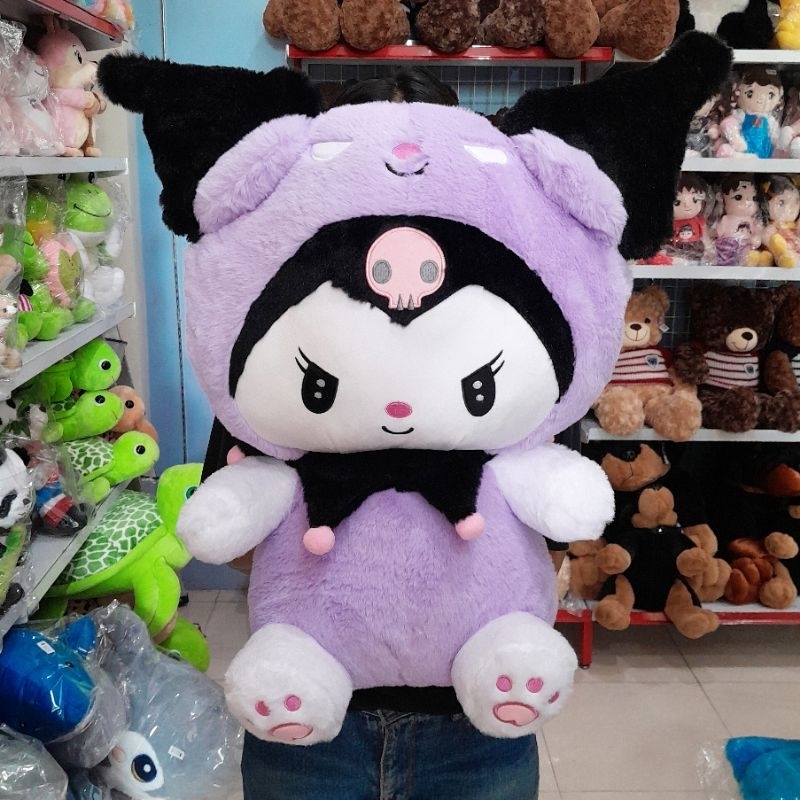 Jual Boneka Kuromi Besar Jumbo Bahan Premium Halus Lembut | Shopee ...