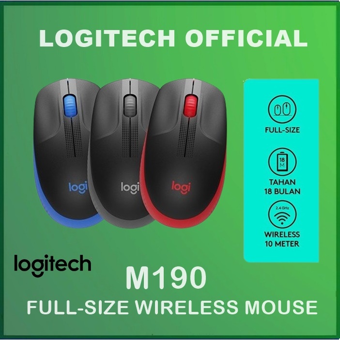 Jual Logitech M190 Wireless Mouse M 190 Mouse Wireless Logitech ...