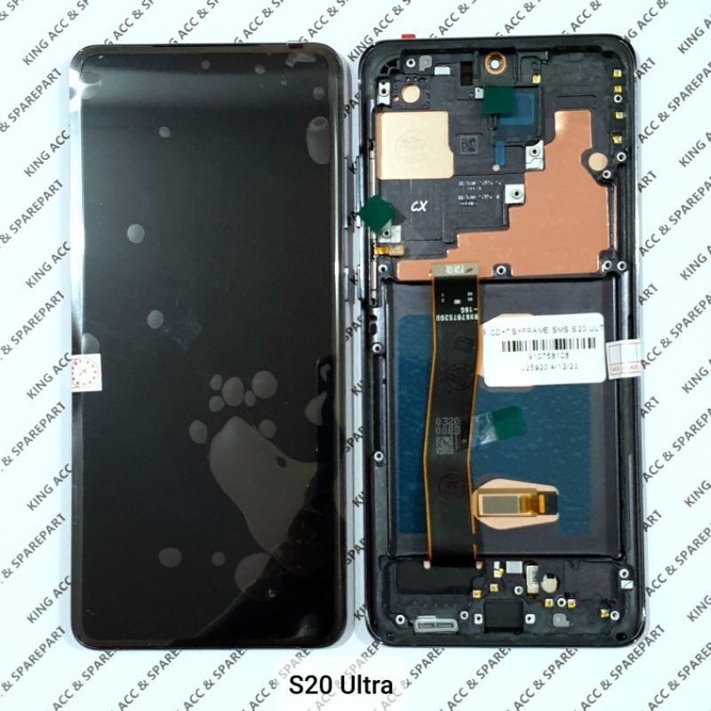 Jual LCD TOUCHSCREEN PLUS FRAME SAMSUNG GALAXY S20 ULTRA G988 G988B OLED | Shopee Indonesia