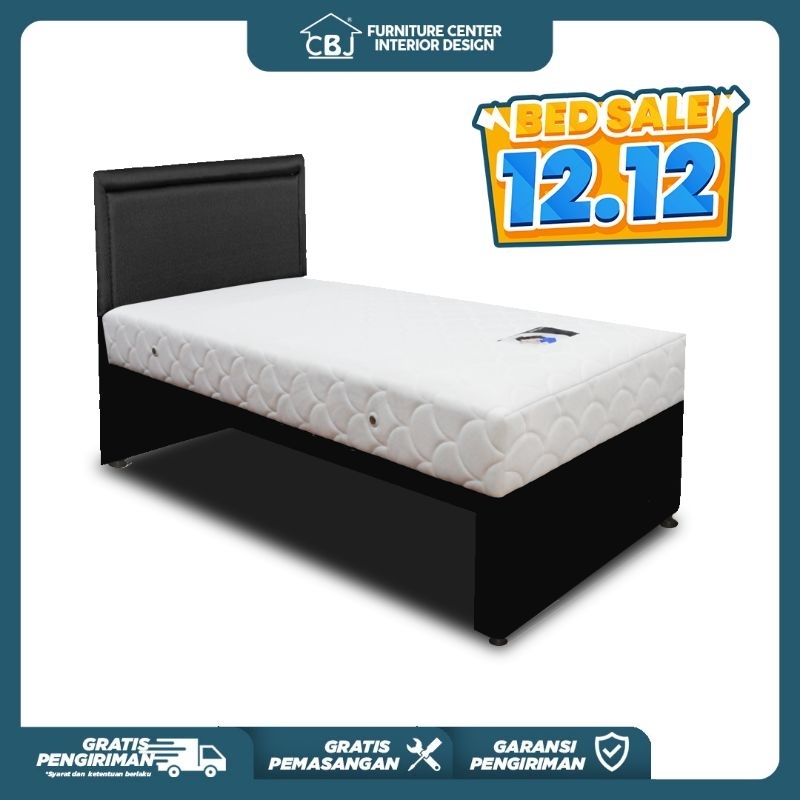 Jual Wellness Kasur Spring Bed 2 in 1 Standard Sorong Atas + Headboard ...