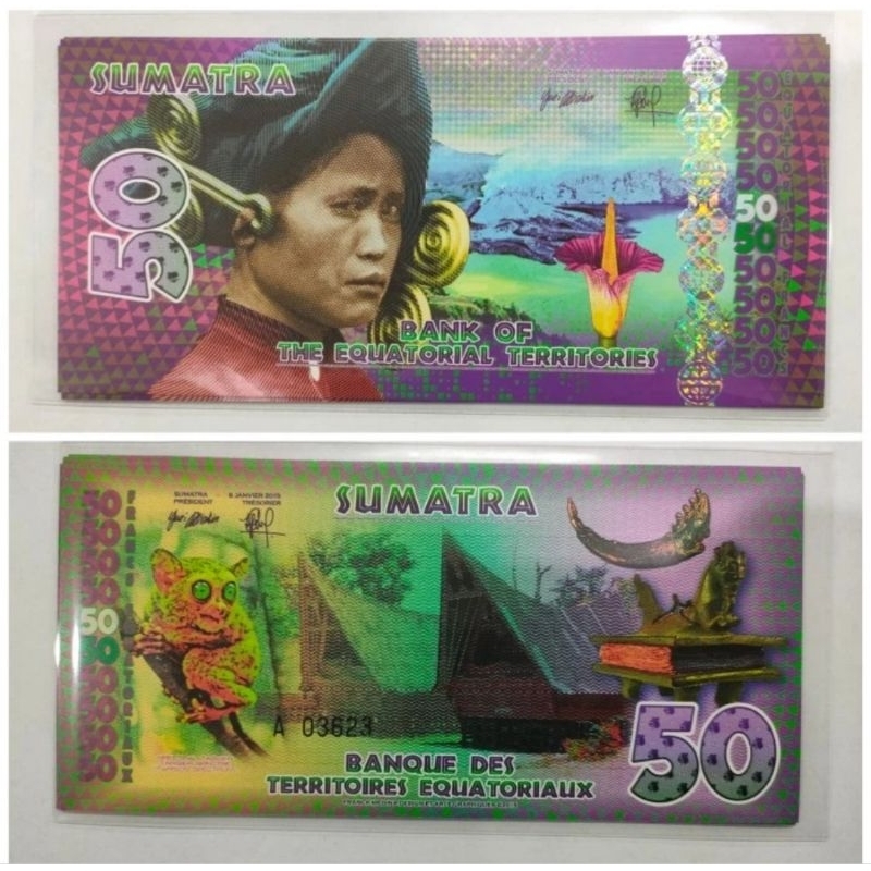 Jual Sumatera 50 Dollars Equatorial Frans 2015 Polymer Money UNC ...