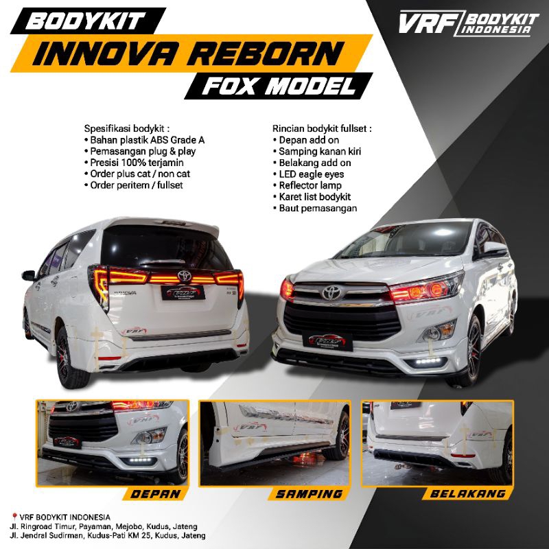 Jual Bodykit INNOVA REBORN FOX (plastik ABS non cat) | Shopee Indonesia