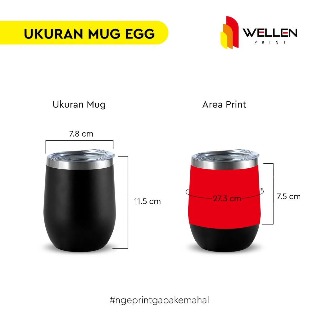 Jual WELLEN PRINT – Cetak Mug Egg Shaped UV Print Custom / Tumbler ...