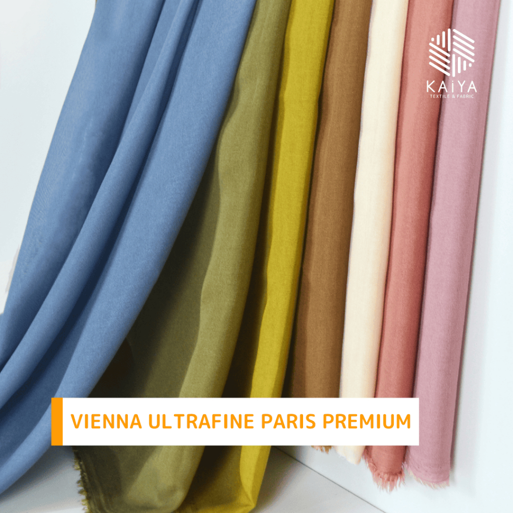 Jual Bahan Kain Pashmina Vienna Ultrafine Voal Paris Premium 1 rol ± 55 ...