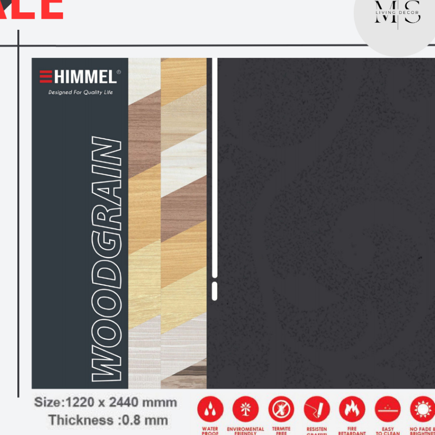 Jual HPL HIMMEL type Woodgrain | HPL Grade A Tebal 8mm | Shopee Indonesia