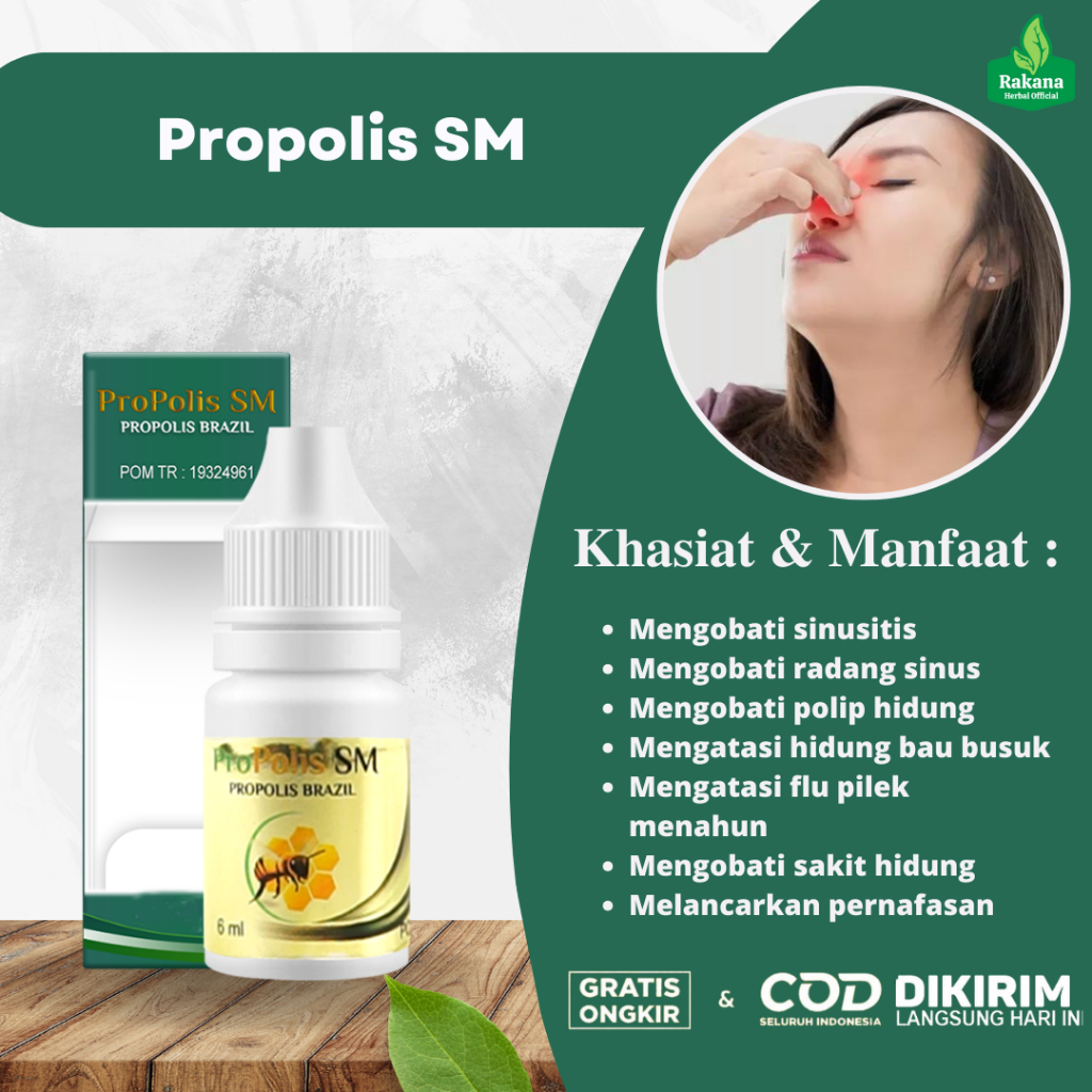 Jual Obat Sinusitis Polip Hidung Rhinitis Alergi Sinus Hidung Bau Busuk ...