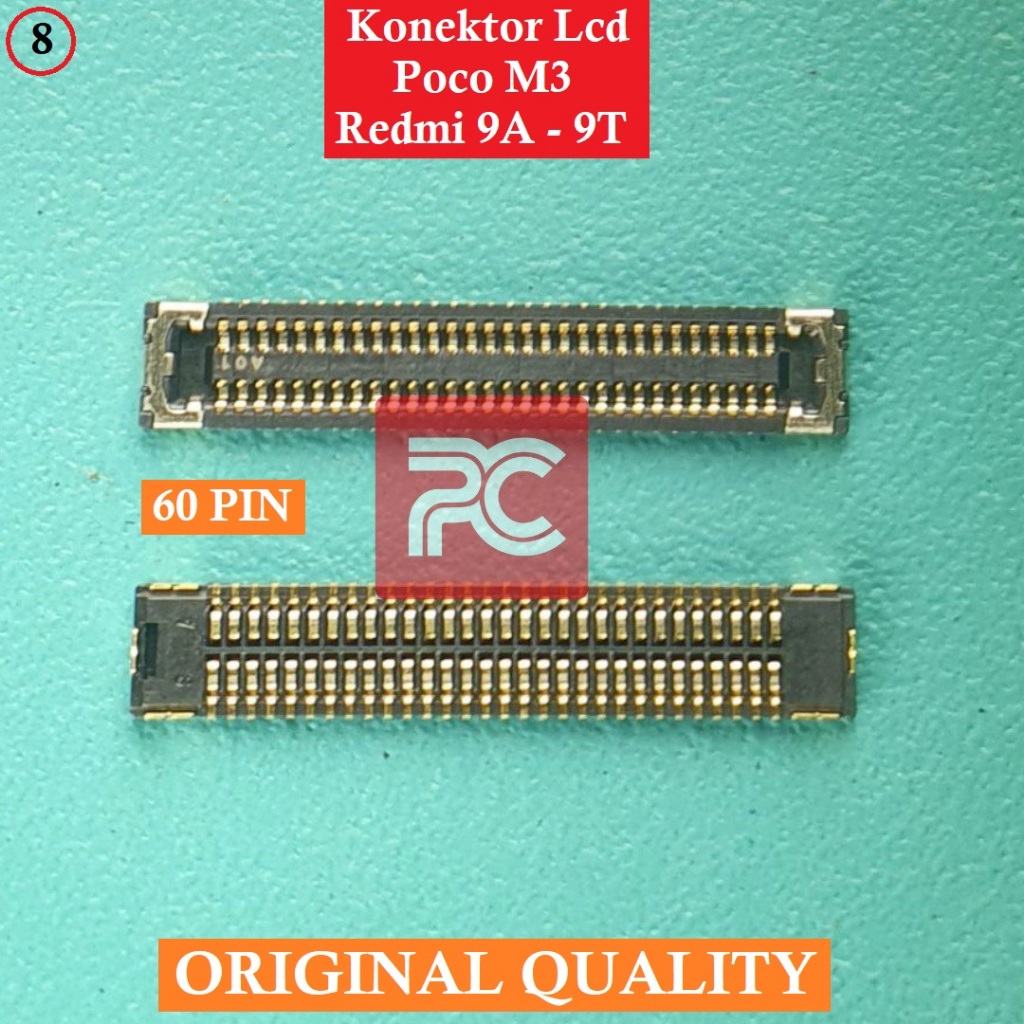 Jual Konektor LCD 60PIN Poco M3 Redmi 9T Connector Socket Di Mesin Original | Shopee Indonesia