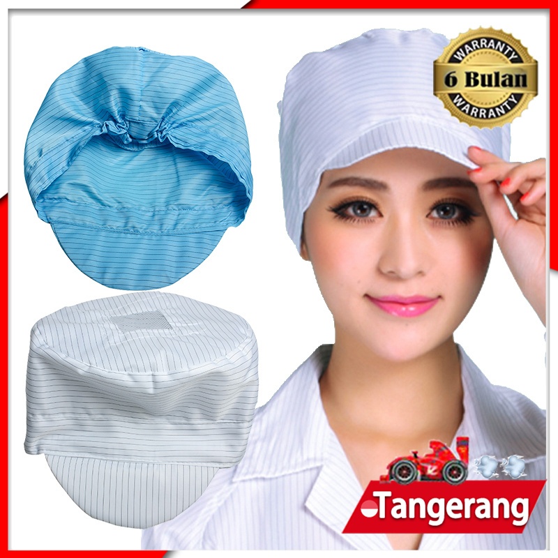 Jual Topi ESD Topi Antistatic Pabrik Laboratorium | Shopee Indonesia