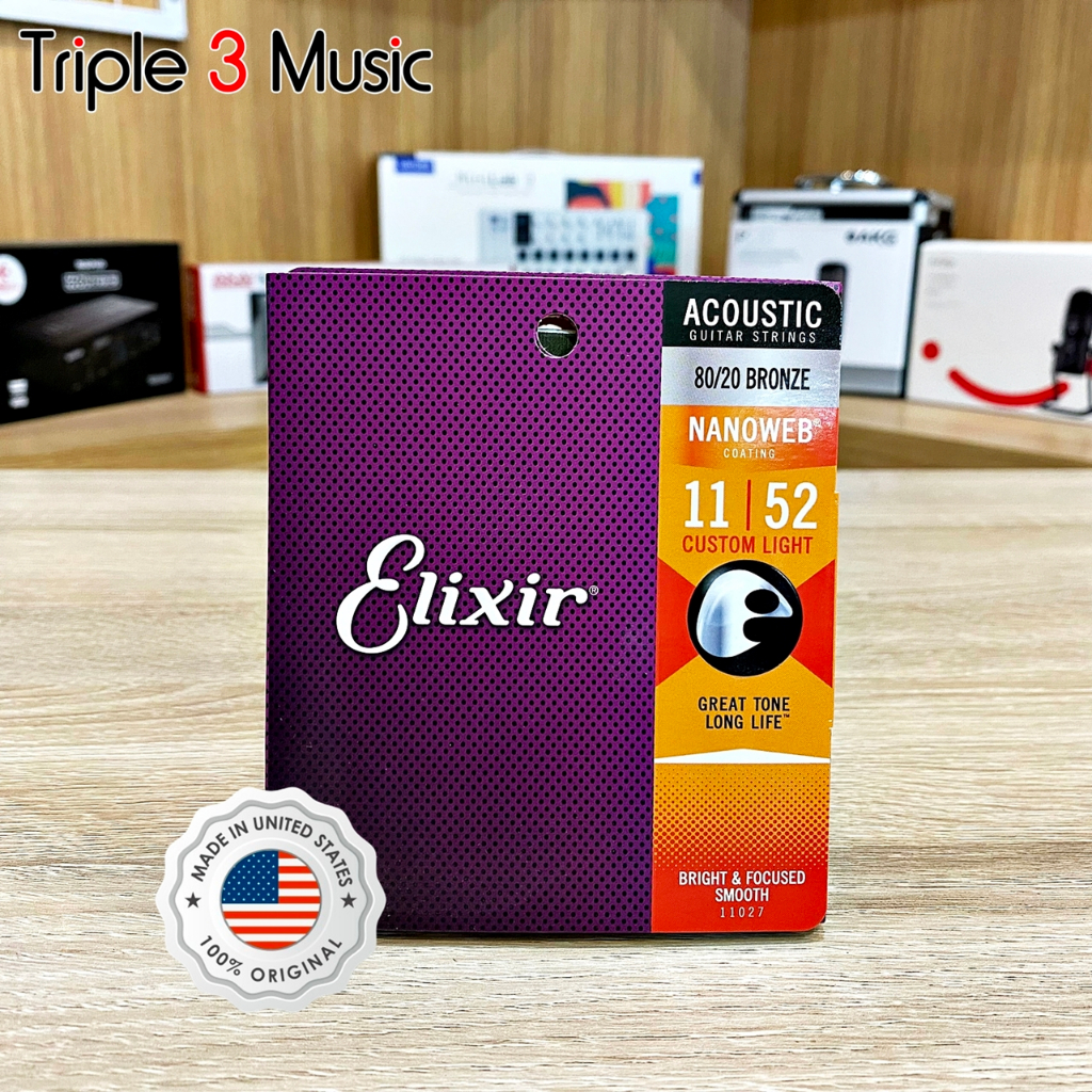 Jual Elixir 11027 11-52 Nanoweb ORIGINAL Senar Gitar Akustik Strings ...