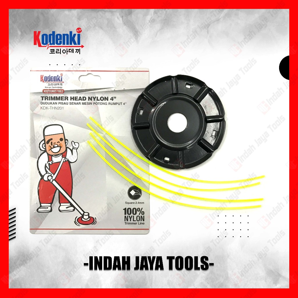 Jual KODENKI THN201 Trimmer Head Nylon 4" - Dudukan Senar Potong Rumput ...