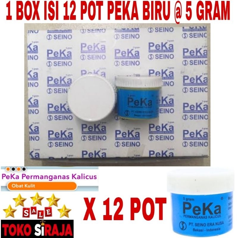 Jual 1 BOX PEKA 5 GRAM 12 PC / PEKA BIRU SERBUK PEKA 1 BOX ISI 12 POT ...