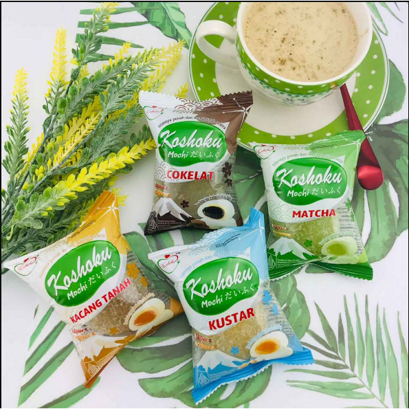 Jual Mochi aneka rasa/ Mochi tabur kelapa / Mochi Koshok / 1 box isi 40 ...