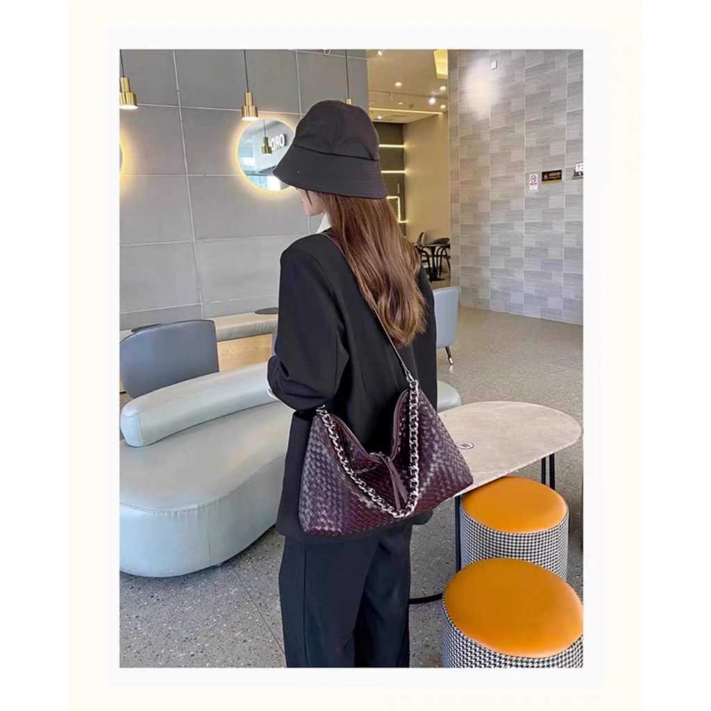 Jual Tas premier bags hobo anyaman rantai besar | Shopee Indonesia