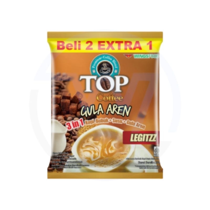 Jual Top Coffee Gula Aren Tubruk 27gr × 15 Sachet | Shopee Indonesia