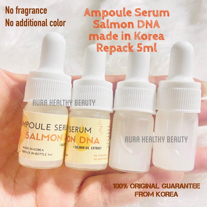 Jual [repack 5ml] SALMON DNA PURE AMPOULE SERUM MADE IN KOREA 100% ...