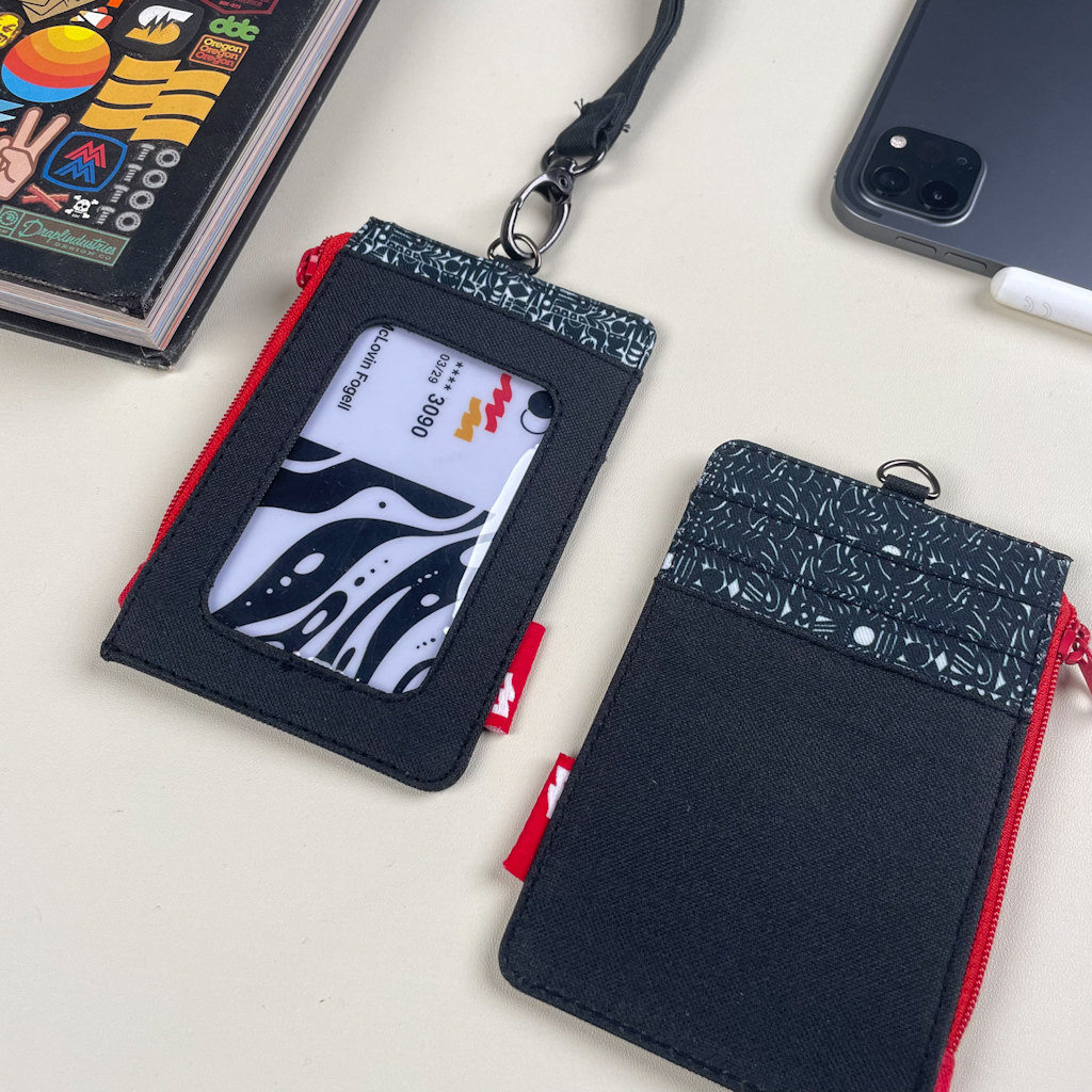 Jual ID Card Holder Hanging Wallet Name Tag Lanyard Dompet Kartu ...