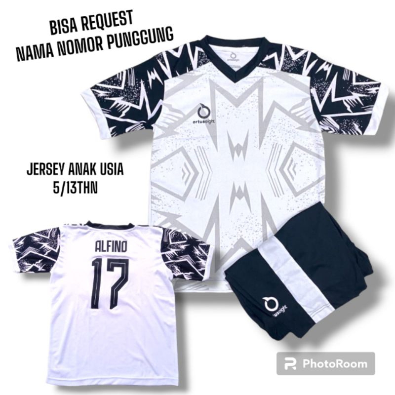 Jual Kaos bola anak anak jersey junior bisa custom nama nomor setelan ...