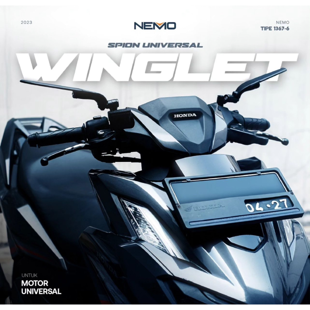 Jual Spion Winglet Nemo Vario Nmax Universal Matic Bebek Original ...