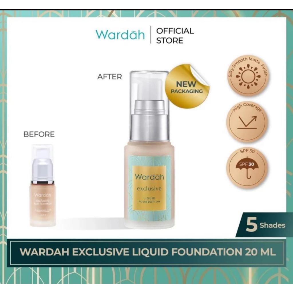 Jual WARDAH EXCLUSIVE LIQUID FOUNDATION 20ML | Shopee Indonesia