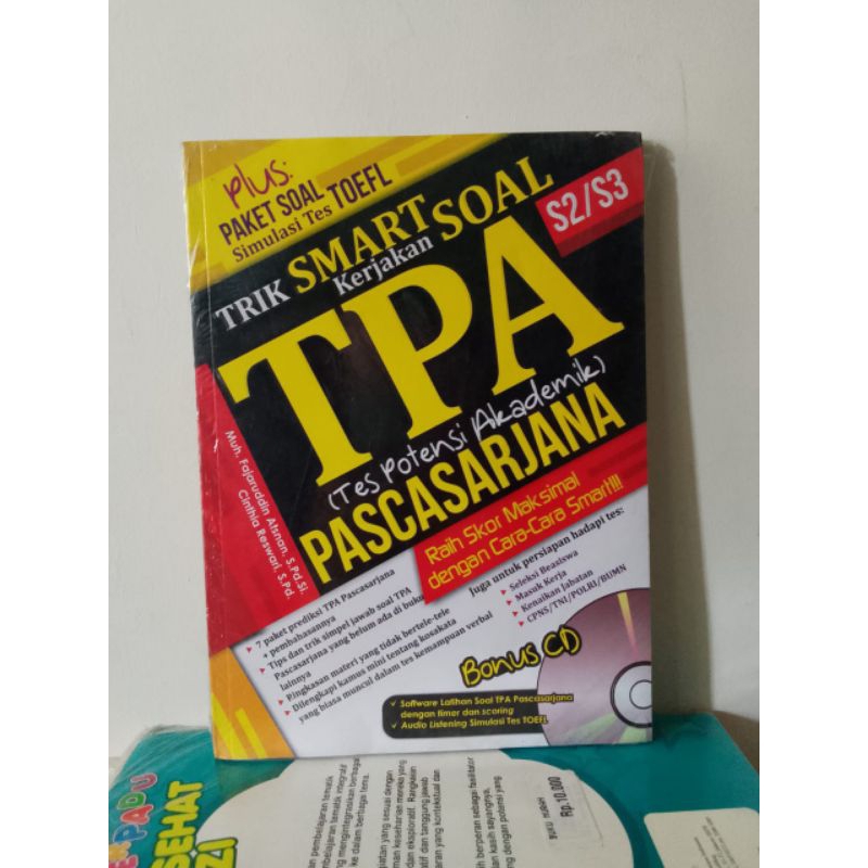 Jual Buku TRIK SMART KERJAKAN SOAL TPA PASCASARJANA S2/S3 + BONUS CD (ORIGINAL) | Shopee Indonesia