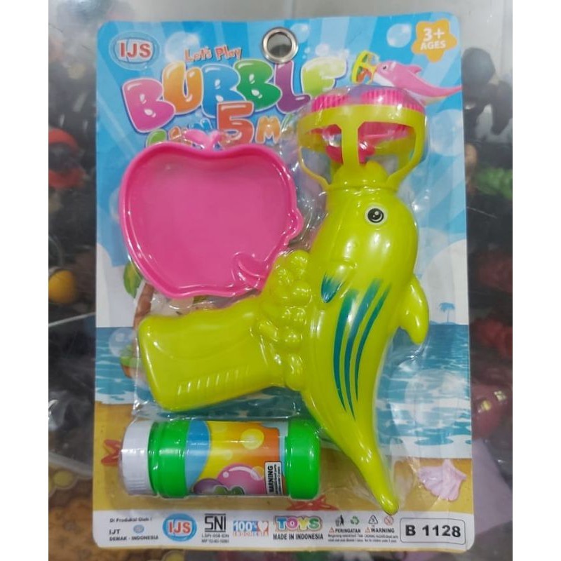 Jual Mainan Bubble Gun 5 Mata/Mainan Pistol Gelembung Udara B 1128 ...