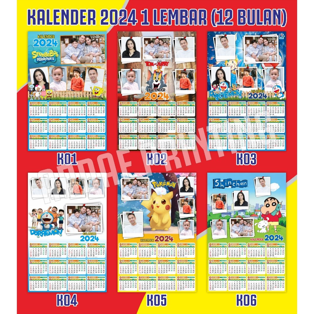 Jual CETAK KALENDER 2024 MURAH | CETAK KALENDER CUSTOM | KALENDER TEMA ...