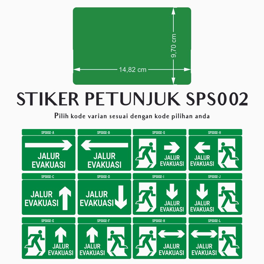 Jual Stiker tanda arah jalan kiblat wall sticker dinding panah rambu ...