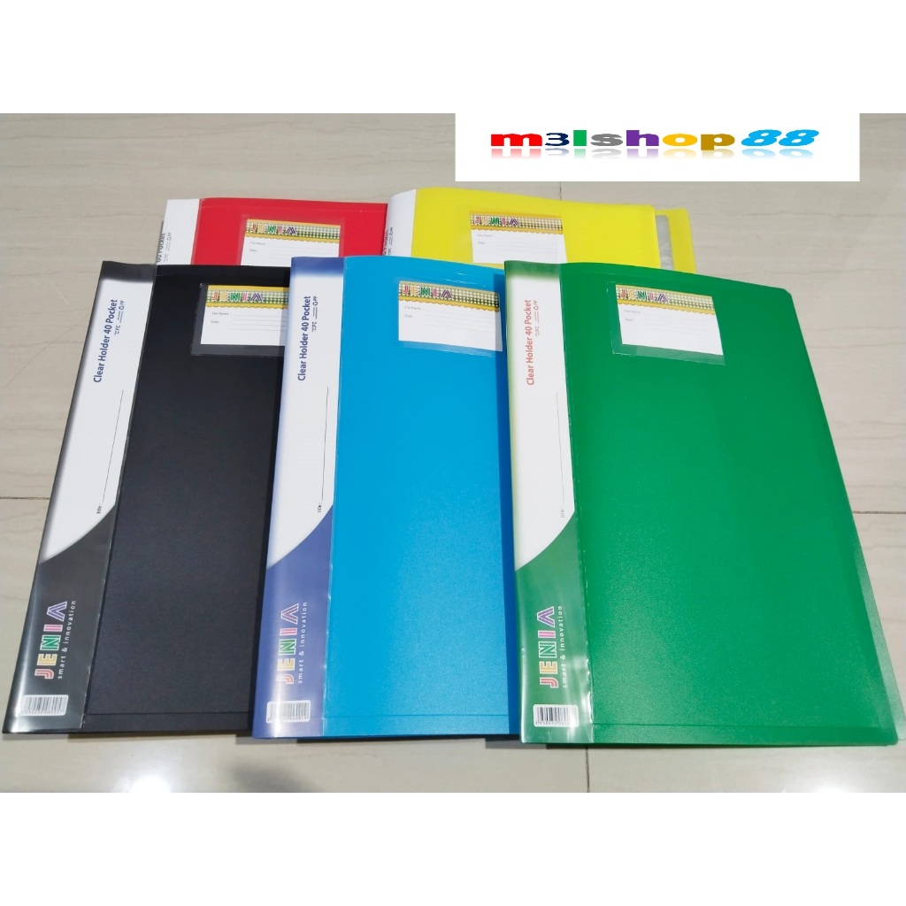 Jual Clear holder F4/folio 40 lembar Jenia / Media Kita-1 pcs | Shopee ...