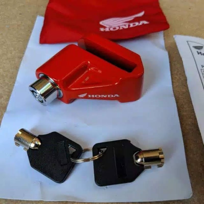 Jual gembok sepeda motor AHM gembok cakram sepeda motor AHM gembok ...